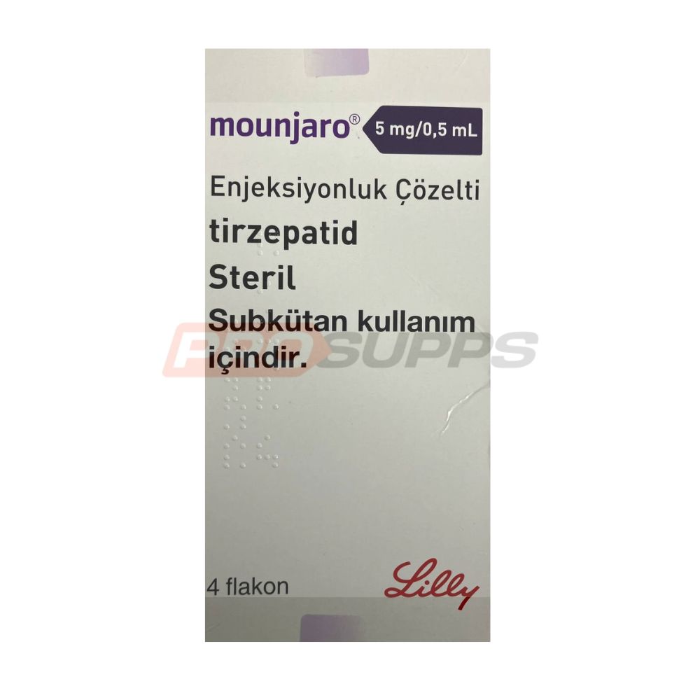 MOUNJARO (TIRZEPATIDE, LILLY PHARMACEUTICALS) 5mg / 0.5ml vial, 4 vials ...